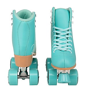 C SEVEN C7skates Cute Roller Skates for Girls and Adults (Aquamarine, Women's Women's 8 / Men's 7)
