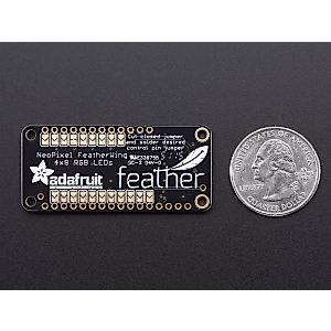 Adafruit Industries NeoPixel FeatherWing - 4x8 RGB LED Add-on for All Feather Boards