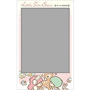 1 X Fuji Instax Mini Films Usable with Polaroid Mio & 300 - Lomo Diana Instant Back - Little Twin Stars -