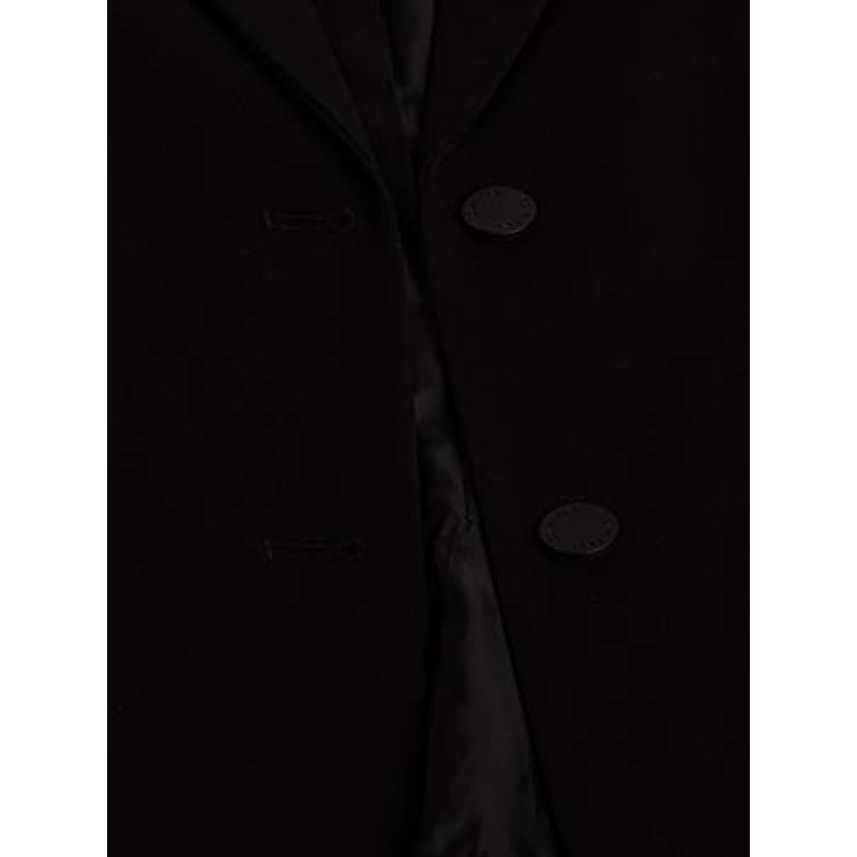 Calvin Klein Women's Two Button Lux Blazer (Petite, Standard, Black, 18 Plus