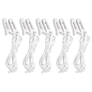 5pcs / Bag 2.35mm Electrode Wire, Ear Clip Electrode Wires Cable for TENS Unit Physiotherapy Machine