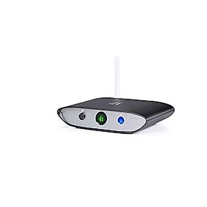 iFi Zen Blue HiFi Bluetooth Receiver Desktop DAC/Adapter - Wireless Input/Outputs - Optical/Coaxial/SPDIF/RCA / 4.4 Balanced - Audio System Upgrade (Unit Only)