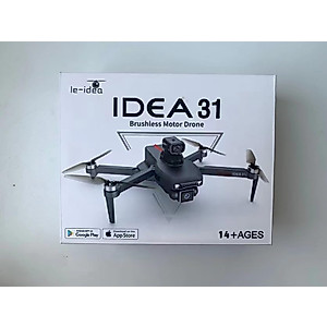 le-idea Brushless Motor Drone with 2 Camera for Adults 4K, 360° Obstacle Avoidance Drone with Camera 4K 5G WiFi FPV Quadcopter for Beginners Drone with Camera for Adults IDEA31P Drone