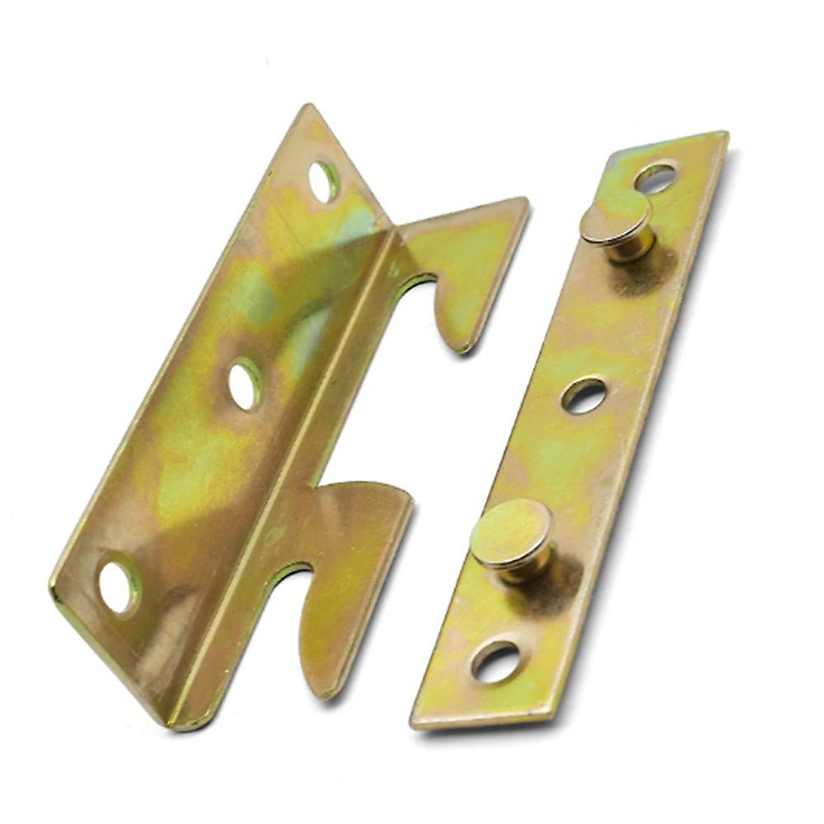 Bed Rail Bracket - Heavy Duty Non-Mortise Fasteners,Set of 4 (Screws Included)