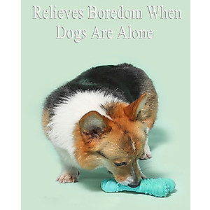 Rfirady Dog Chew Toys for Aggressive Chewers, 2 Pack Indestructible Durable Tough Interactive Dog Toys with Dog Treat Ball, Puppy Teething Chew Toys for Small Meduium Large Dogs