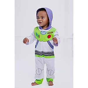 Disney Pixar Toy Story Buzz Lightyear Infant Baby Boys Zip Up Cosplay Coverall Green 12 Months