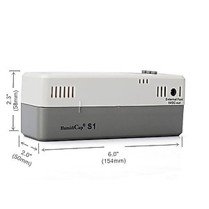 HumidiCup® S1 Electronic Cigar Humidifier, Small Size for 40-150 Cigar Count Humidor, Slim Profile For Desktop Humidors, 60% to 80% Setting Range