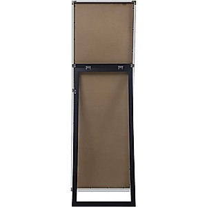 OBIOZZ Bedroom Floor Standing Mirror Framed Floor Free Standing Easel Full Length Mirror 16″ X 57″ W, Quality Material Full-Length Mirror