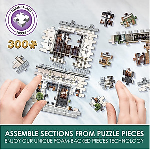 Wrebbit3D Harry Potter 3D Puzzle Model of Gringotts Bank | Diagon Alley Collection | A Mystical Journey of 300 Pieces for Witches, Wizards, and Muggles