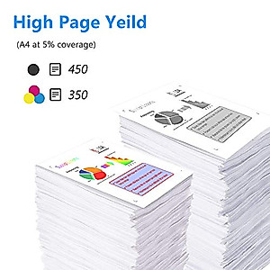 NineLeaf Remanufactured Ink Cartridge Compatible for HP 65XL 65 XL N9K04AN DeskJet 3755 3720 3722 3723 3730 3732 3752 3758 All-in-one Printer (1 Black 1 Tri-Color,2 Pack)