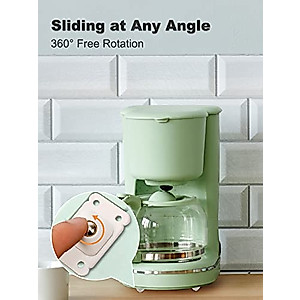 Self Adhesive Caster Wheels, Anerpoey 360 Degree Adhesive Ball Casters, Appliance Wheels, Low Profile Casters, Rolling Feet for Appliances, 8PCS