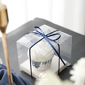 HUIHUANG Solid Color Satin Ribbon 1/8 inch x 100 Yards Roll Ribbon for Crafts (Navy)