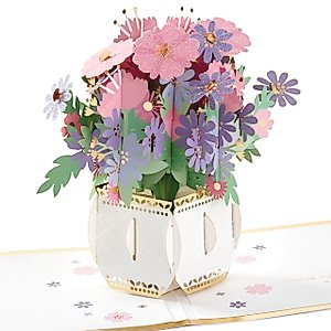 Hallmark Signature Paper Wonder Card (Flower Bouquet) for Mother's Day, Spring, Birthday, Thinking of You, Congrats, or Any Occasion