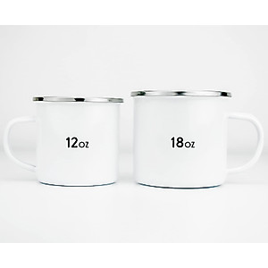 Sasquatch Bigfoot UFO Alien Abduction Campfire Mug, Outdoor Camping Coffee Cup, Mountain Nature Hiking Camp Lover Gift (12oz)