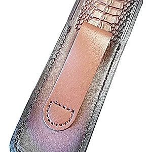 DONGKER Knife Holster, 4" PU Leather Folding Knife Sheath with Belt Loop for Belt