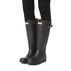 Hunter Women's Original Tall Rain Boot, Black, 10 M
