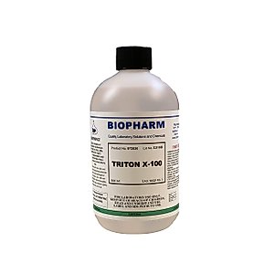 Biopharm Triton X-100 Surfactant — 500 mL (1.06 Pint) | Nonionic Surfactant | Laboratory Cleaning Detergent | Not Diluted