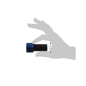 Raindrip 320G00UB 3/4" Thread x 1/2" (.620.630) compression adaptor with washer swivel, Hose Bibb or, Black, Blue