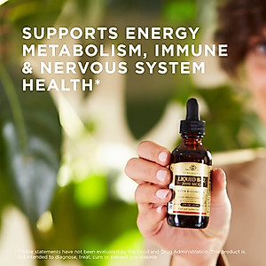 Solgar Sublingual Liquid B-12 2000 mcg with B-Complex - 2 fl oz, Pack of 2 - Supports Energy, Red Blood Cells, Healthy Nervous System & Heart Health - Vegan, Gluten Free - 118 Total Servings