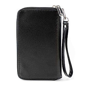 Animaniacs Wallet, Zip Around, Animaniacs Wakko Warner Appetite for Destruction Pose Black, Vegan Leather