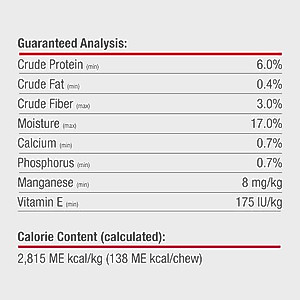 Dreambone Triple Action Dental Sticks Charcoal, 6 Count, Rawhide-Free Chews for Large and XL Sized Dogs Freshens Breath