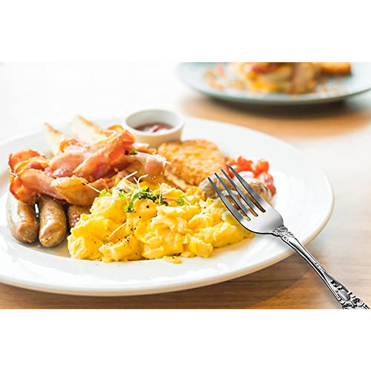 DecorRack Dinner Forks, Set of 12 Stainless Steel Table Forks, Flatware Everyday Silverware use for Home, or Restaurant