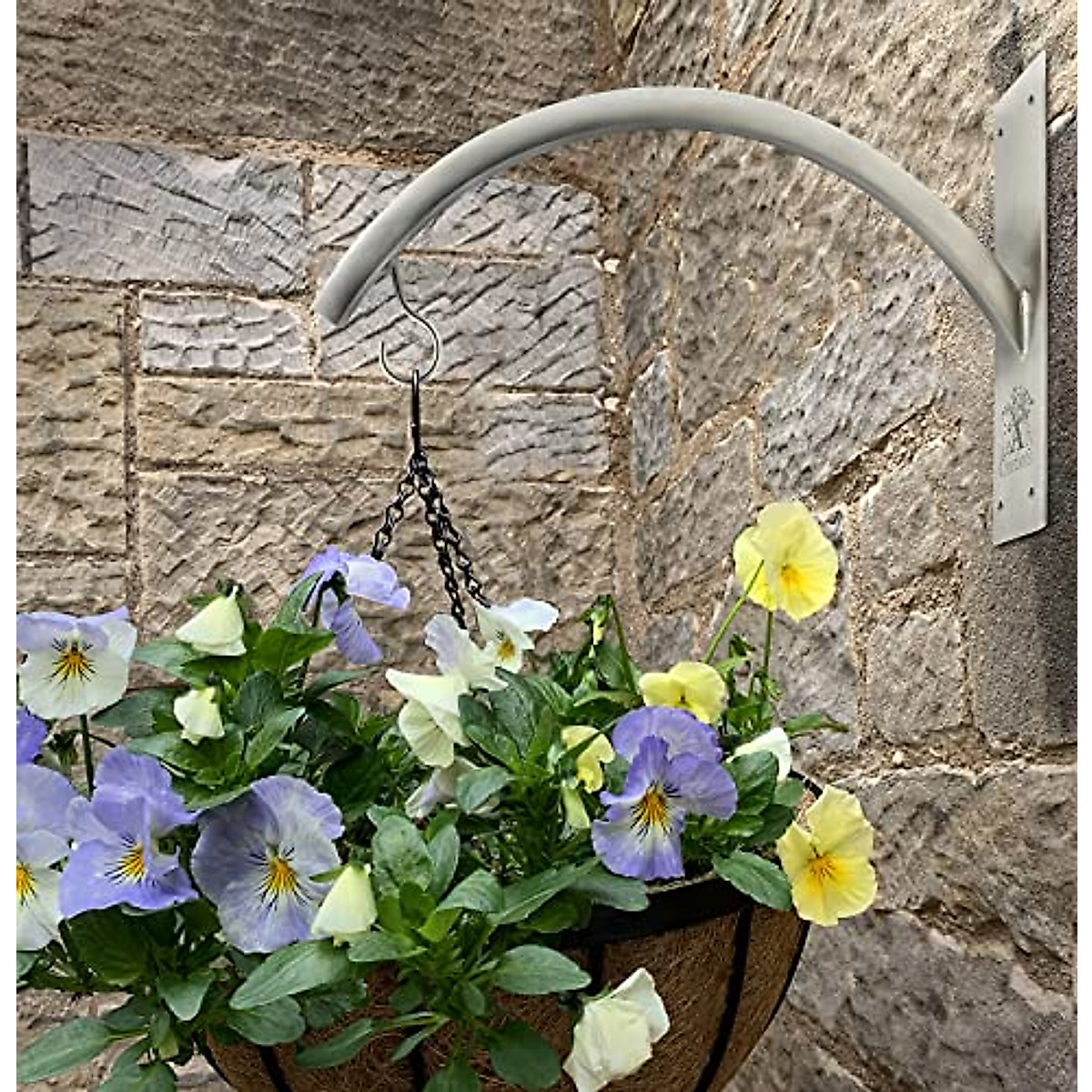 Leafy Creations High End Straight Stainless Steel Plant Hanger, Plant Hooks for Outdoor Hanging Plants, Shepherds Hook for Outdoor, Hanging Bracket for Garden, Bird Feeder Hangers for Outside