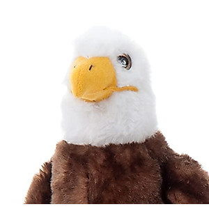 The Petting Zoo Bald Eagle Stuffed Animal, Gifts for Kids, Wild Onez Zoo Animals, Bald Eagle Plush Toy 9 inches