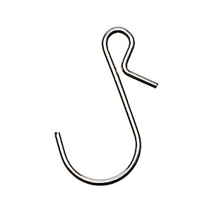 Mini Skater 30 Pcs 1.5 inch Length S Shaped Hanging Hooks Metal Small Silver Hangers with Storage Box for Home Kitchen Bedroom Office Christmas Tree Decorations