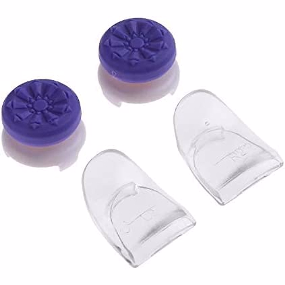 L2 R2 Trigger Extenders Buttons Thumbstick Caps Joystick Cover for PS4 Controller Game Protector Caps - Purple