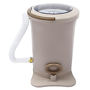 Manual Clothes Dehydrator Foot Pedal Laundry Dryer Compact Spin Dryer Non Electric Clothes Spinner Dryer 12L/ 3.17Gallon Large Capacity Foot Powered Dehydrator for Wet Clothes