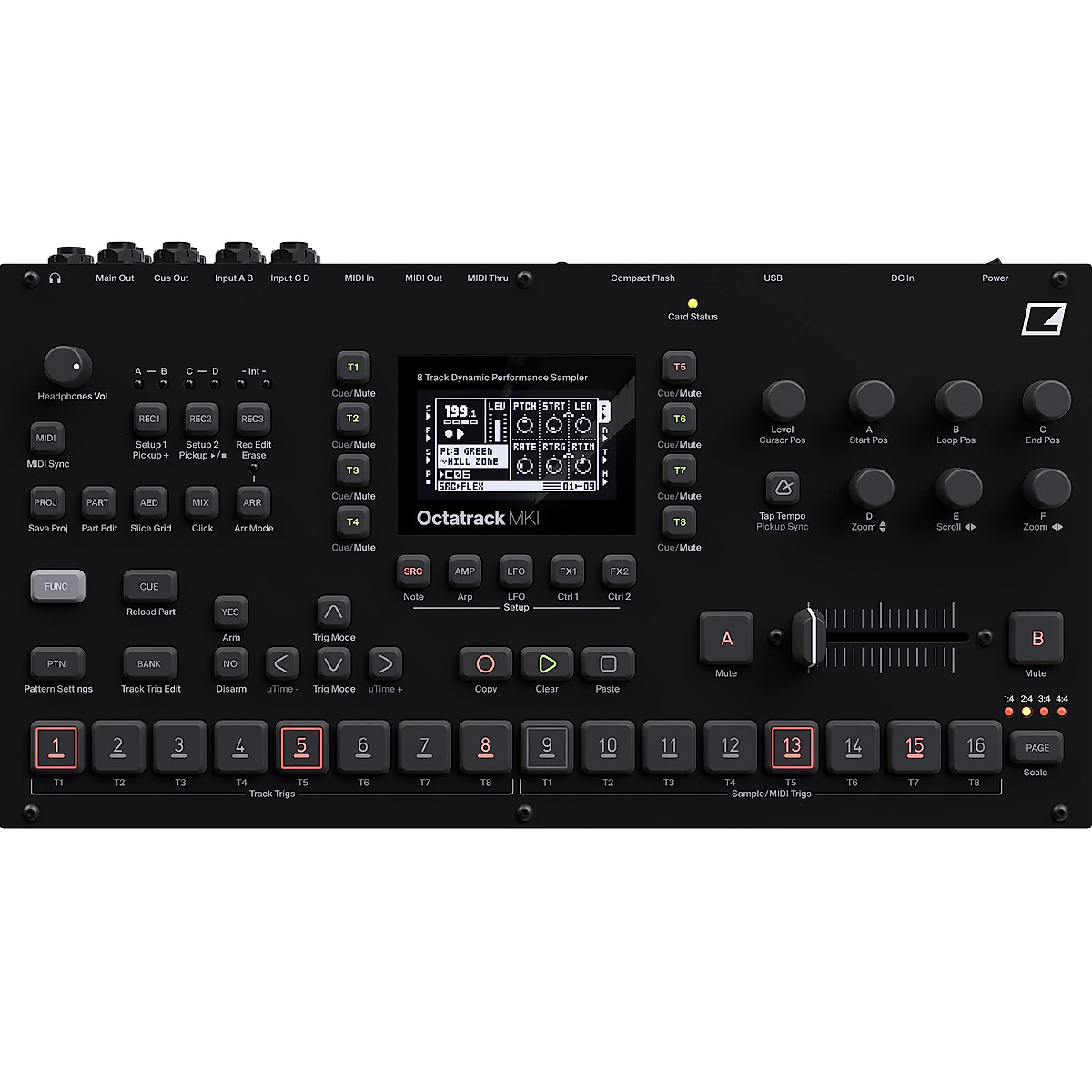 Elektron Octatrack MKII 8-track Performance Sampling Workstation/Sequencer - Black