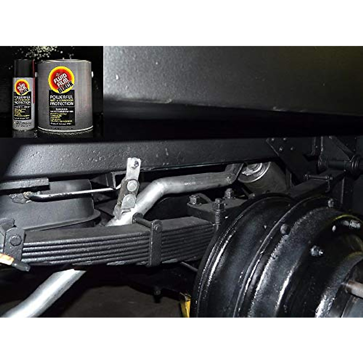 Fluid Film Black Non-Aerosol, Long Lasting Corrosion, Penetrant & Lubricant, Anti-Rust Coating, Protects All Metals in Marine and Undercoating in Automotive & Snow-Handling Vehicles, 1 Gallon