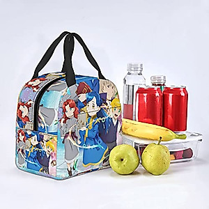 BEGOAT Ascendance Of A Bookworm Lunch Bag Manga Printed Moisture-Proof Tote Bag Insulated Lunch Box Shopping Picnic Beach Fishing Work
