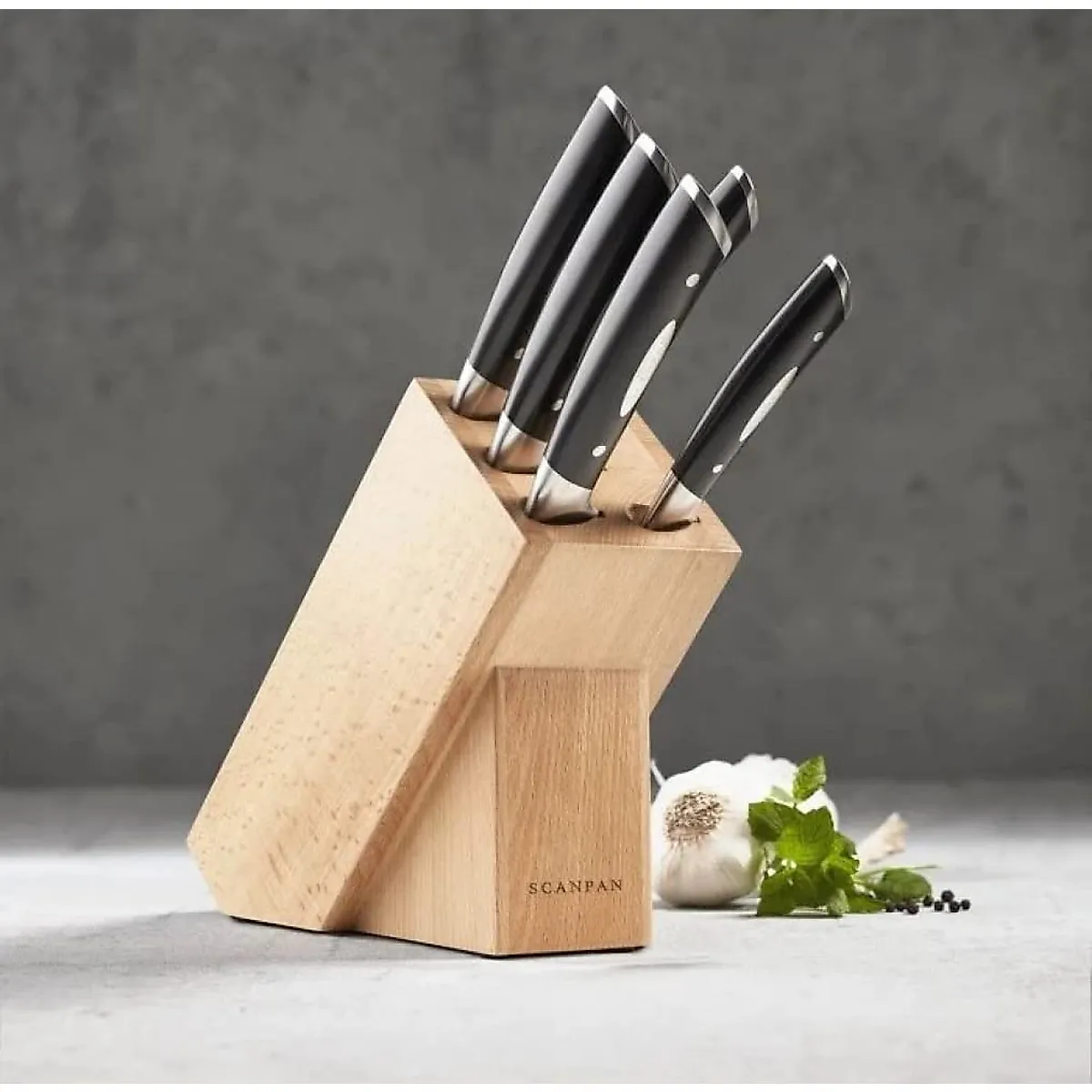 Scanpan Classic 6-Piece Knife Set with Block