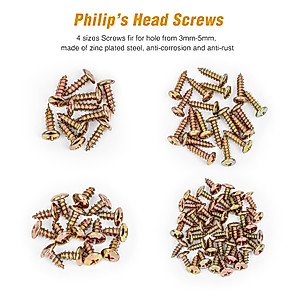 GOOACC 170Pcs Car U-Clip and Screw Assortment Kit 9 Different Sizes Automotive U Nut and Screw Clip Replacement Parts for Dash Door Panel Interior