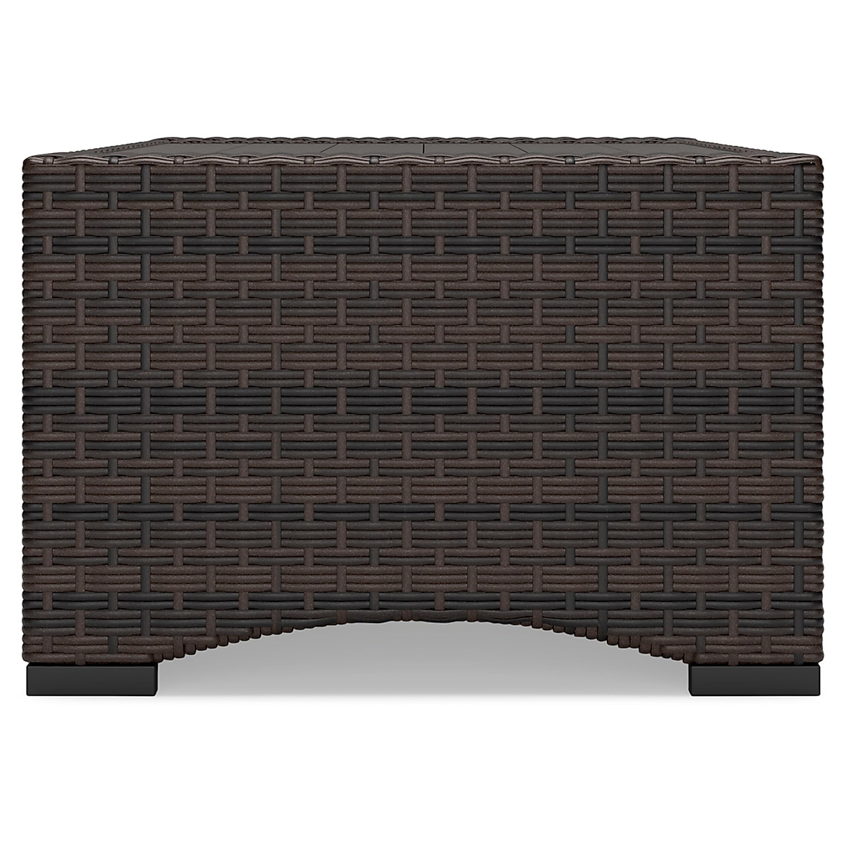 Signature Design by Ashley Windglow Outdoor Coffee Table, 44" W x 25" D x 17" H, Dark Brown