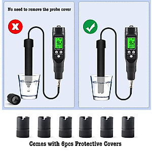 Generic Dissolved Oxygen Meter, Dissolved Oxygen Test Kit with Pen Shaped Polarographic Probe, Portable DO Tester for Aquarium Aquaculture Water Test, Bluetooth App Control, DO Range 0.0‑30.0mg/L