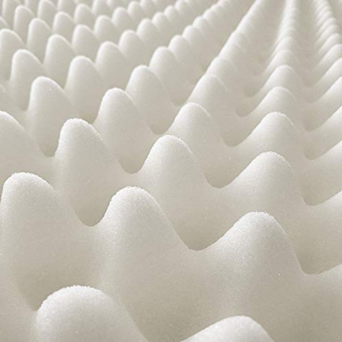 Egg Crate Mattress Topper, Ventilated, Convoluted Foam for Pressure Sores and Pain Relief, Medical Grade Urethane for Therapeutic Support and Recovery, Hospital Bed Twin (74" x 38")