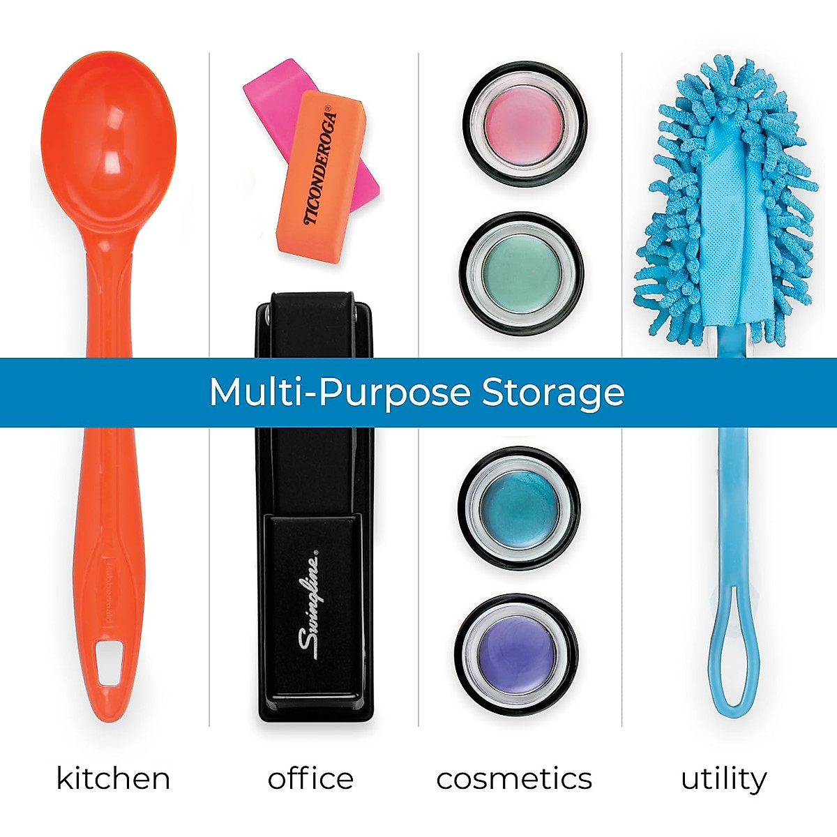 iDesign BPA-Free Plastic Pantry and Kitchen Storage, Freezer and Fridge Organizer Bin with Easy Grip Handles – 16" x 6" x 3", Clear