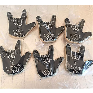 Ann Clark Cookie Cutters Hand Love Sign Cookie Cutter, 3.75"