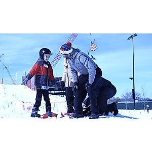 TEAM MAGNUS Tundra wolf skis with one size bindings for all ages and boots - for snow play, skills and technique practice