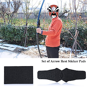 Arrow Rest Felt Tape, Archery Arrow Rest Bow Sticker Anti-Slip Drop Away Arrow Rest for Compound Bow Arrow Rest Felt Arrow Rest Felt Tape Qad Ultra Rest Felt Qad Ultra Rest Felt