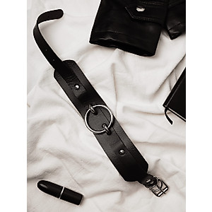 Sacina Gothic Punk Spiked Choker Necklace, Black PU Leather Choker, Goth Punk Jewelry Gift for Women, Men, Halloween Christmas New Year Gift