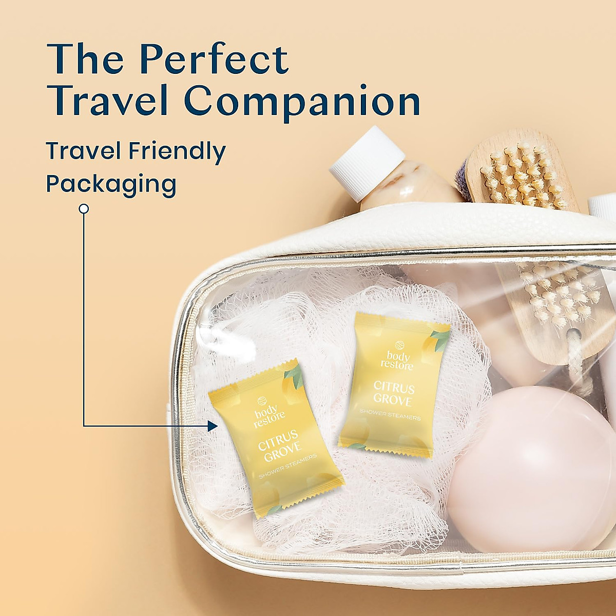 Body Restore Shower Steamers Aromatherapy (15 Packs x 2) - Gifts for Mom, Gifts for Women & Men, Shower Bath Bombs, Eucalyptus, Citrus Grove Essential Oils, Stress Relief