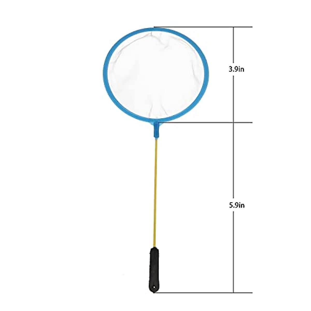 10pcs Aquarium Fish Net Cleaner Net, Shrimp Net, Soft Light Tiny Net blue-white