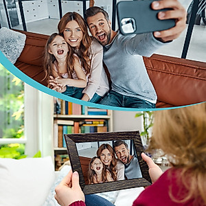 7 Inch Digital Picture Frame WiFi Digital Photo Frame, IPS HD Touch Screen Smart Photo Frame, 32GB Storage, Auto-Rotate, Easy Setup, Share Photos/Videos via Frameo App from Anywhere