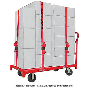 SNAPLOCS CART Strap Anchor KIT with 2"x16' CAM for Platform Trucks