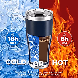 HAUSHOF 20 oz Tumbler, Stainless Steel Vacuum Insulated Coffee Tumbler Water Cup, Double Wall Travel Mug with Lid, Perfect for Hot and Cold Drinks