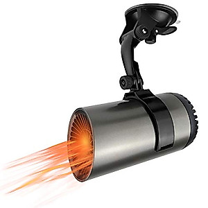 Portable Car Heater, 12V 150W Car Fan Plug in Cigarette Car Defroster Car Fan with Air Purification 2 in 1 Fast Heating & Cooling Function 3-Outlet with Sucker Holder